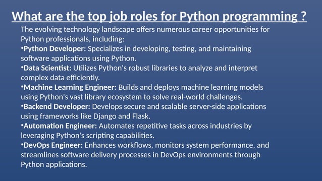 Python certification in coimbatore with placement | PPT