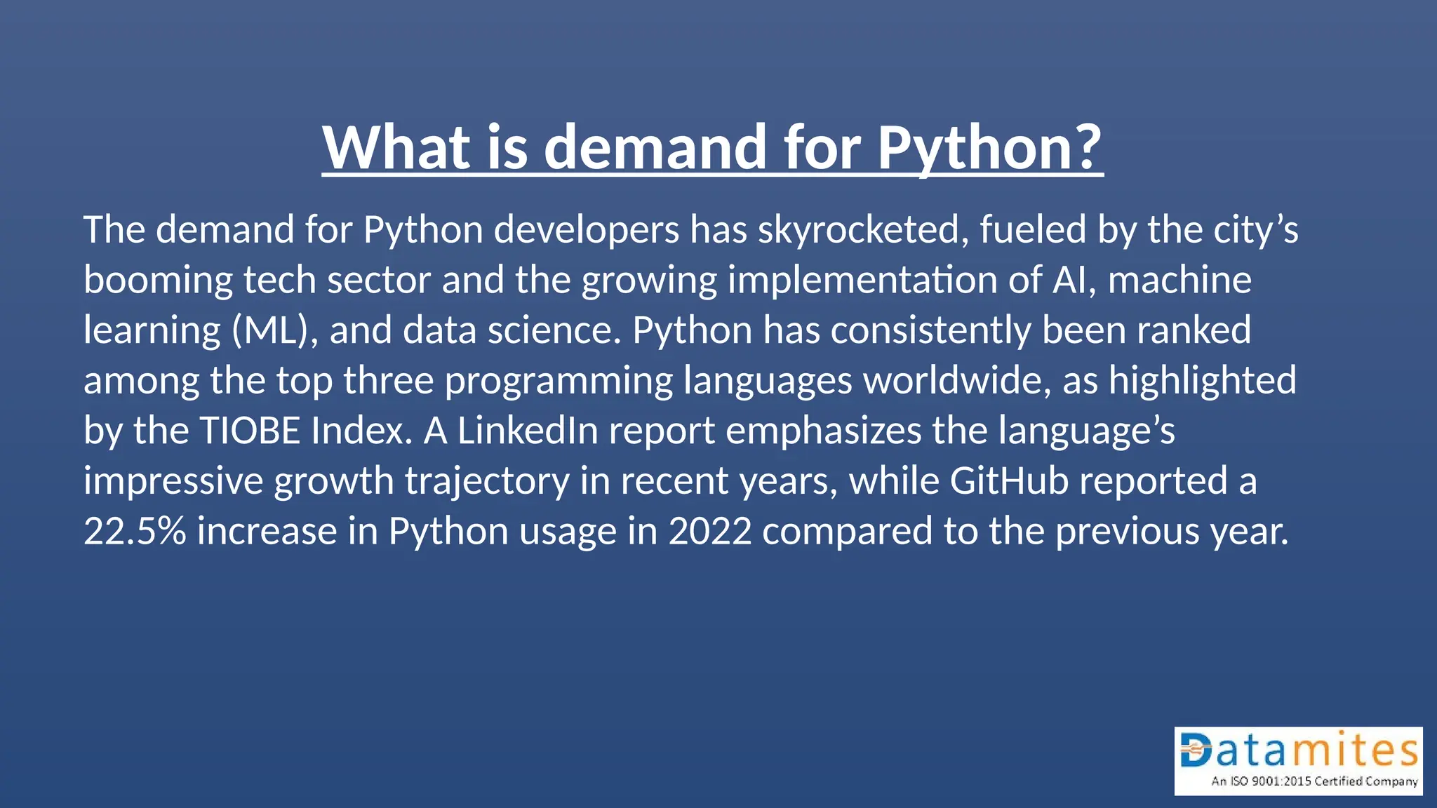 Python Certification In Hyderabad With Placement Ppt