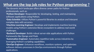 Python certification in Mumbai with placement | PPT