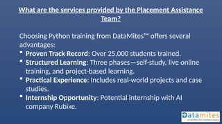 Python certification in pune with placements | PPT