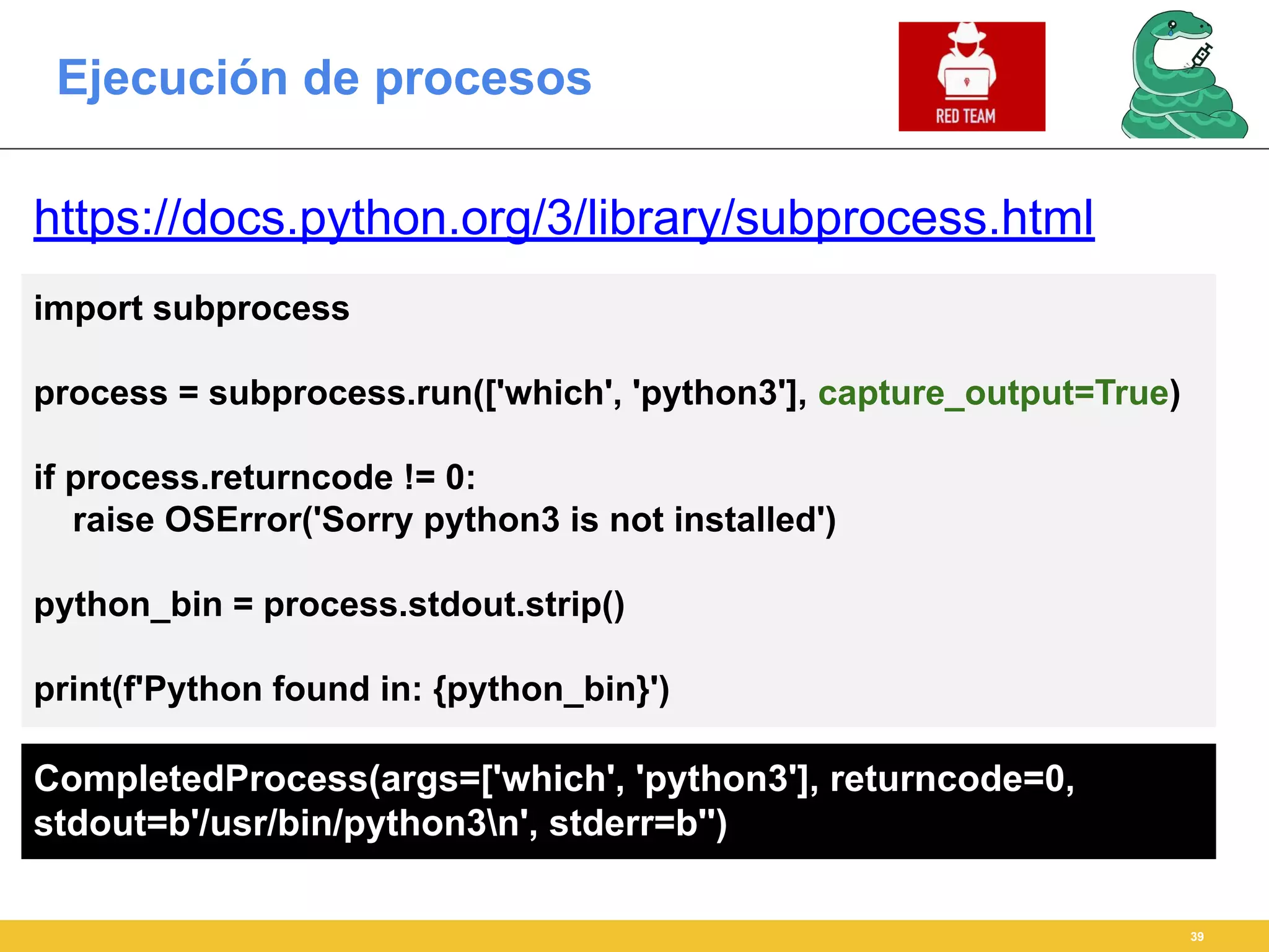 Python para equipos de ciberseguridad(pycones) | PDF | Programming Languages | Computing