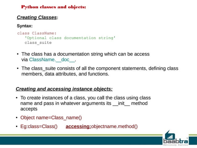Pythonclass Ppt 9771