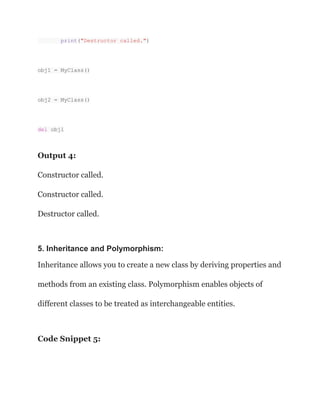 Python Classes_ Empowering Developers, Enabling Breakthroughs.pdf ...