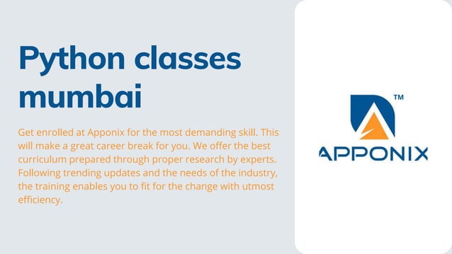 Python classes mumbai | PPT