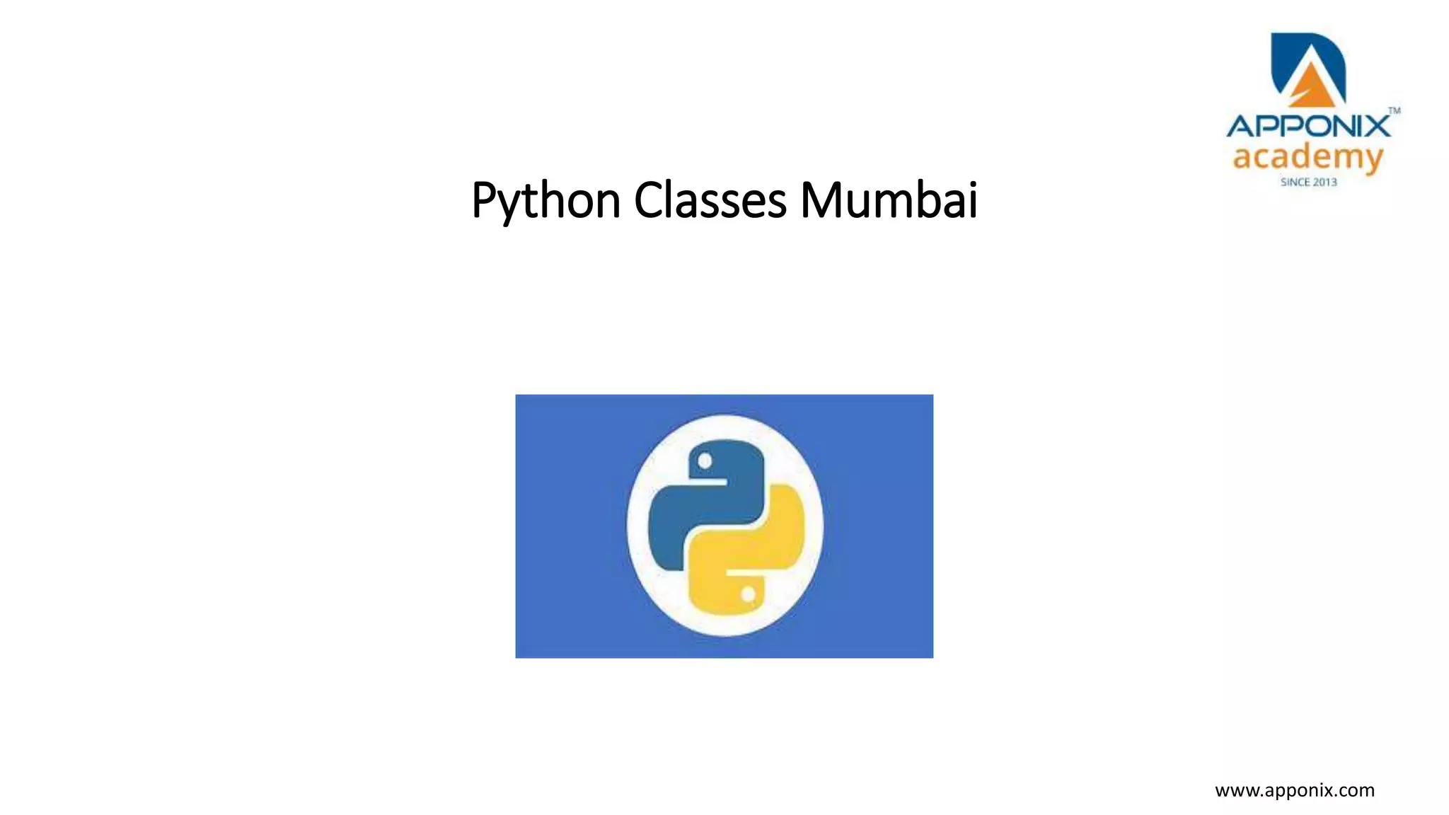 Python classes mumbai | PPT
