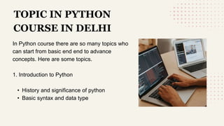 Python classes in Delhi.pptx.......... | PPTX | Programming Languages ...