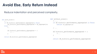 Python clean code for data producs | PDF