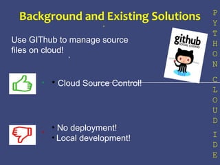 Python Cloud IDE - First Seminar | PPT