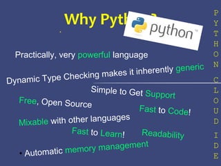 Python Cloud IDE - First Seminar | PPT