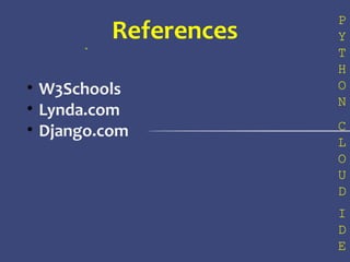 Python Cloud IDE - First Seminar | PPT