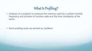 Python code profiling