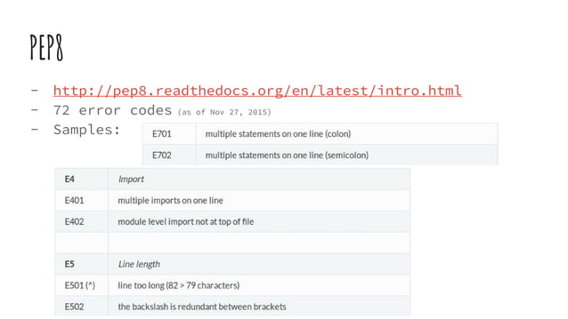 Python coding standards | PPT