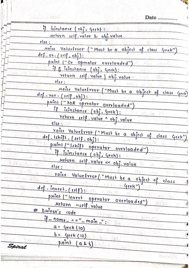 Python Complete Notes Pdf