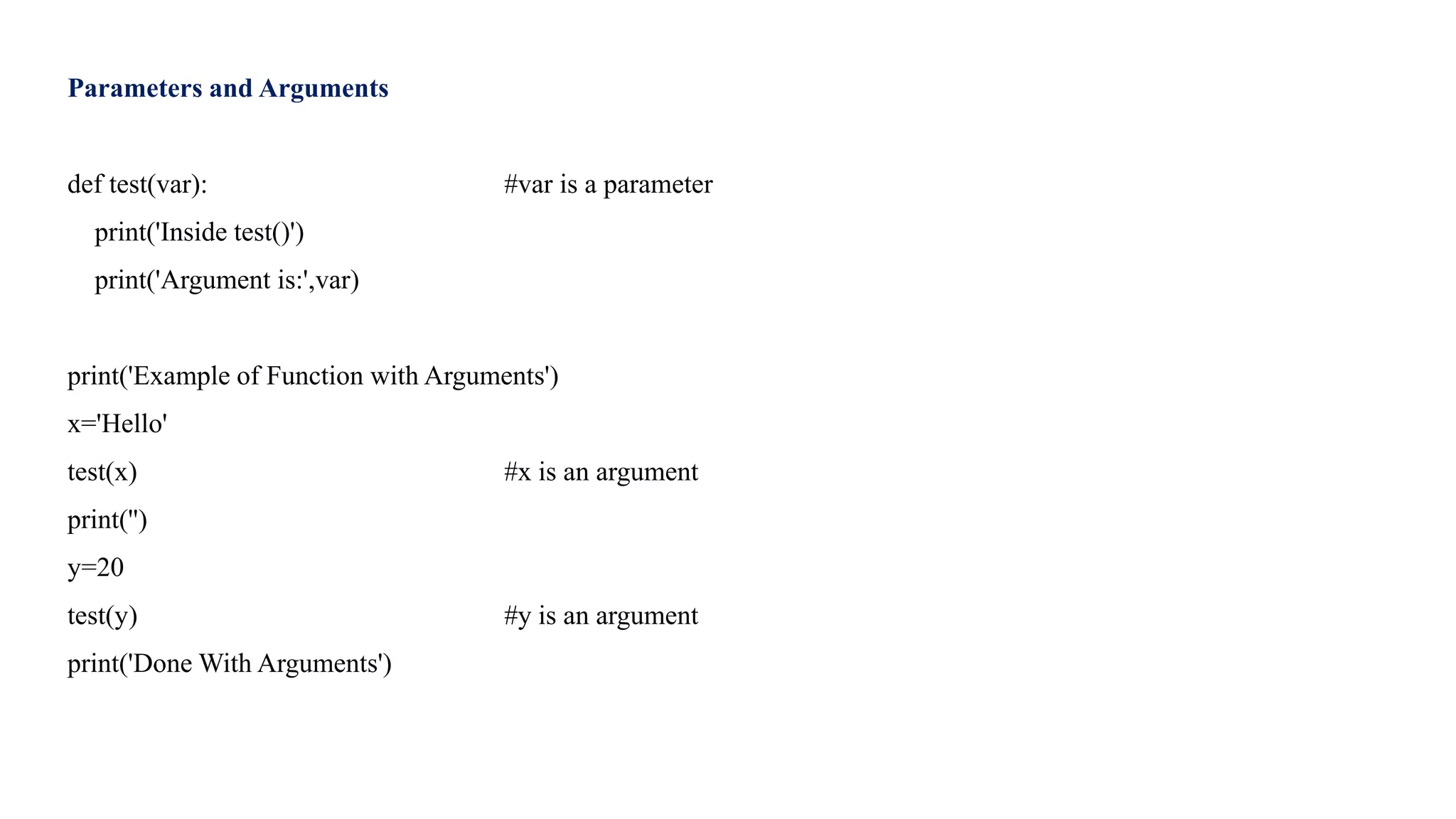 Python Conditionals and Functions | PPT