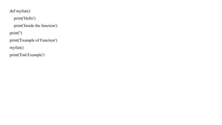 Python Conditionals and Functions | PPTX