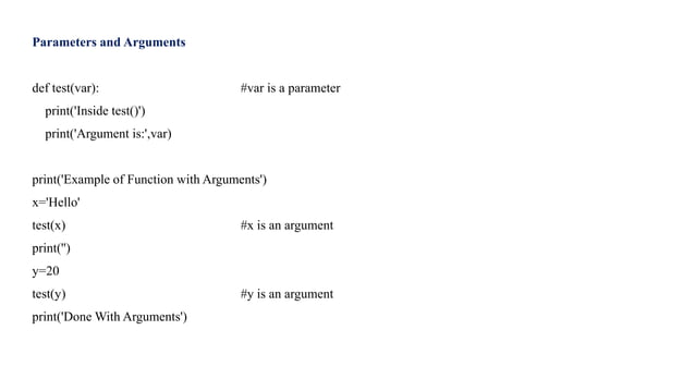 Python Conditionals and Functions | PPTX | Programming Languages ...