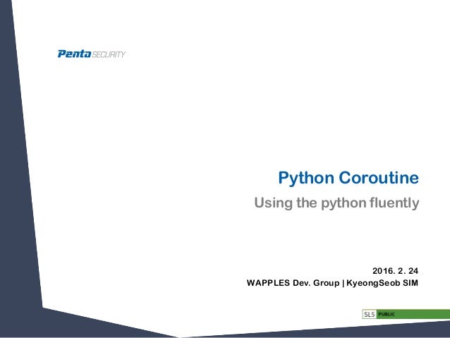 Python coroutine