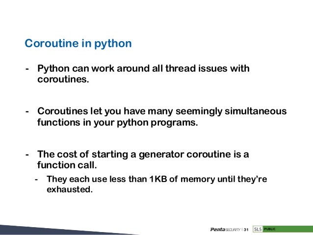 Python coroutine