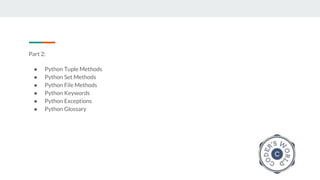 LEARN PYTHON COMPLETE COURSE FOR FREE | PPTX