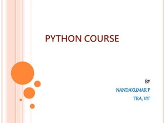 Python Course for Beginners | PPTX