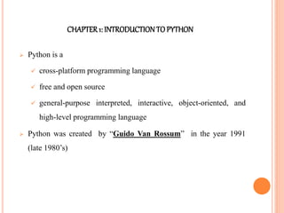 Python Course for Beginners | PPTX