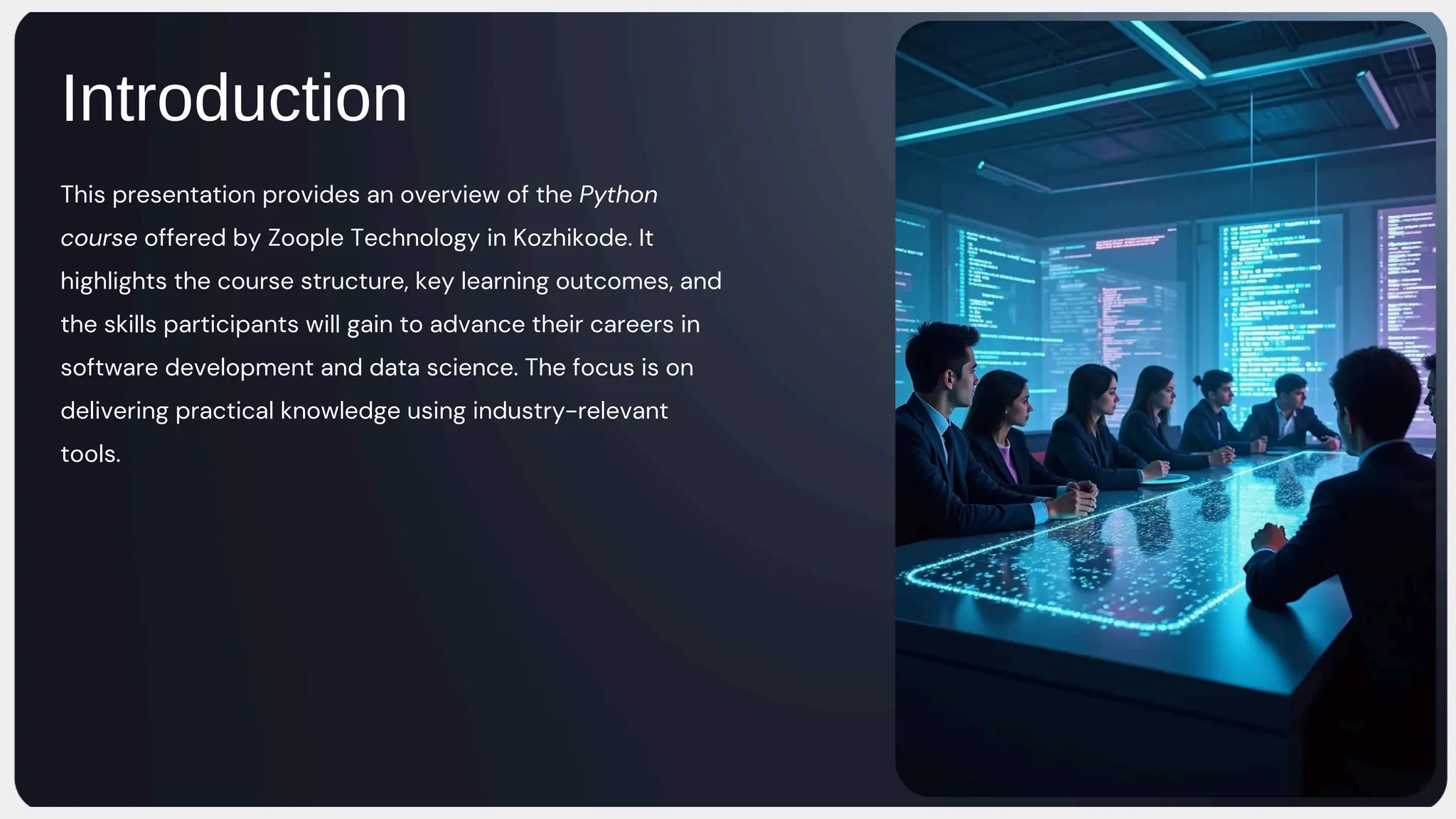 Python Course in zoople technology best option | PDF