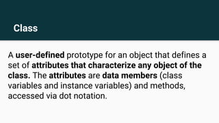 Ground Gurus - Python Code Camp - Day 3 - Classes | PPT