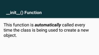 Ground Gurus - Python Code Camp - Day 3 - Classes | PPTX | Programming Languages | Computing
