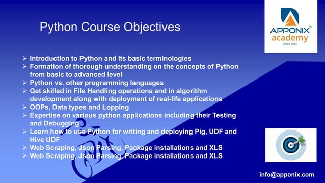 Python course delhi ppt | PPT