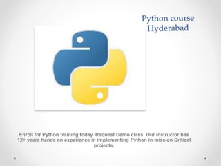 Python course hyderabad 14 | PPT