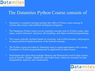 Python Course In Bangalore | PPT