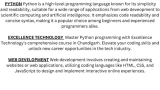 python course at excellence in chandigarh.pdf