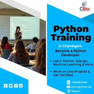 Python Training in Chandigarh | Best Python Course – CBitss | PDF