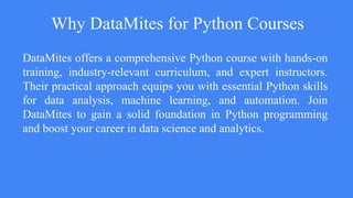 Python Course In Chennai | PPT