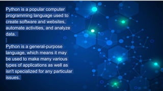 PYTHON COURSE IN DELHI | PPTX