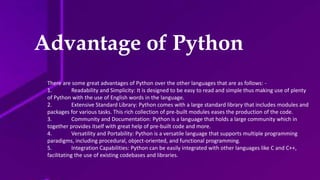 Python Course in Delhi and its Applications.pptx