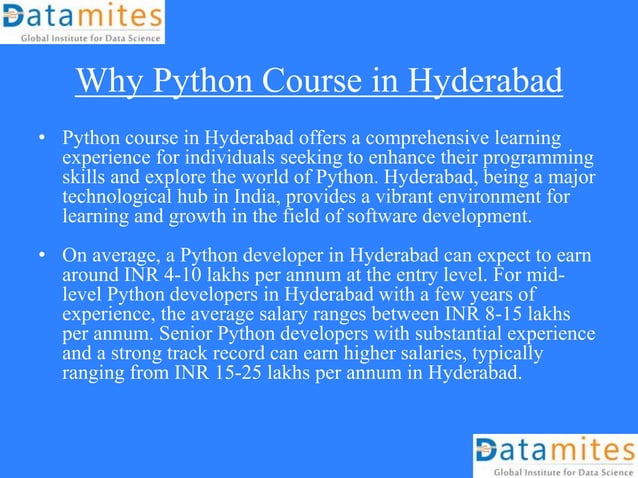 Python Course In Hyderabad | PPT