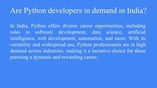 Python Course In Kolkata | PPT