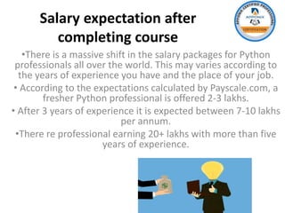 Python course in mysore ppt | PPT