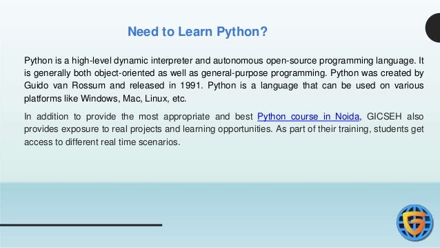 Python course in noida | PPT