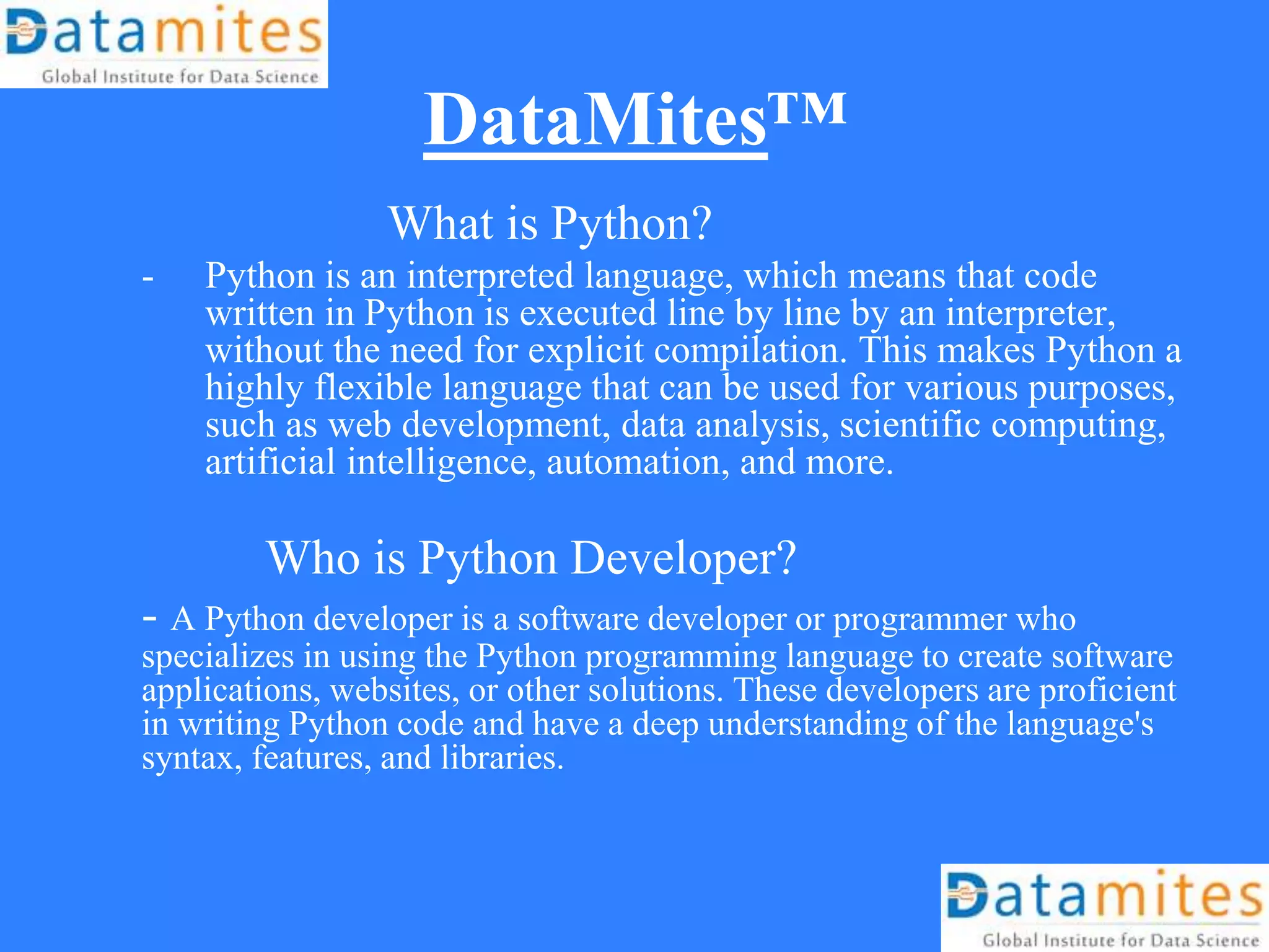 Python Course In Pune Ppt