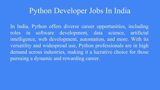 Python Course In Pune | PPT | Free Download