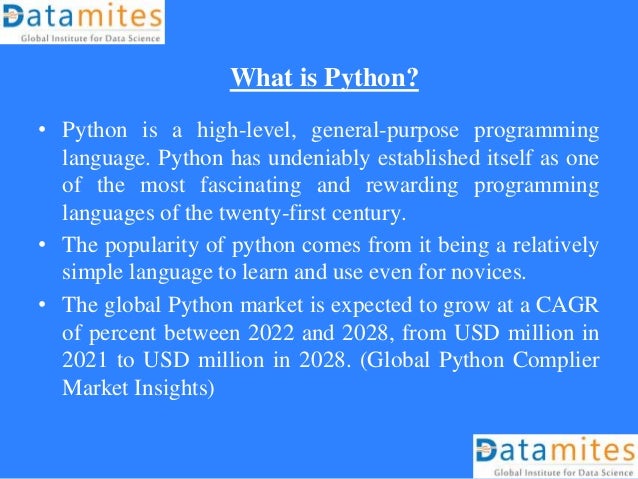 Python Courses in Chennai - PPT | PPT