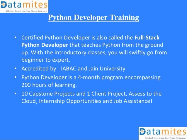 Python Courses in Chennai - PPT | PPT
