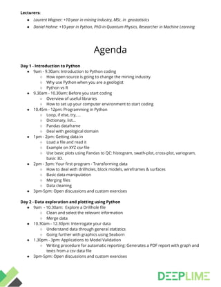 Python crash course for geologists in the mining industry | PDF