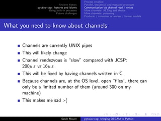 python-csp: bringing OCCAM to Python | PDF
