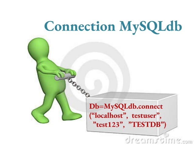 python db connection samples and program | PPTX