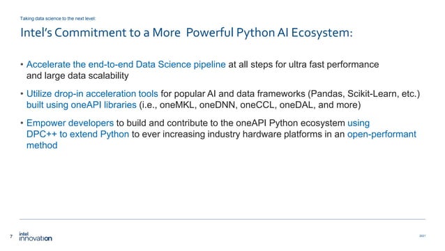 Python Data Science and Machine Learning at Scale with Intel and ...