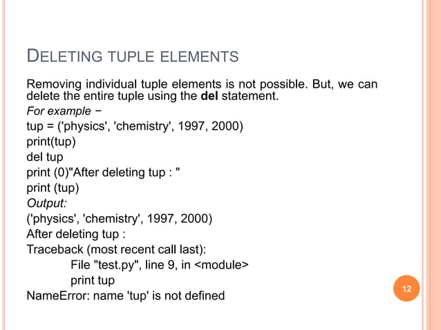 Python data structures | PPTX
