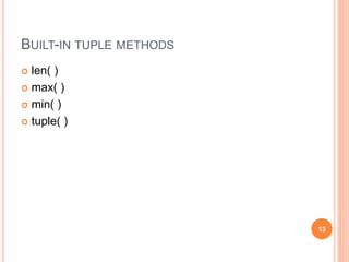 Python data structures | PPTX